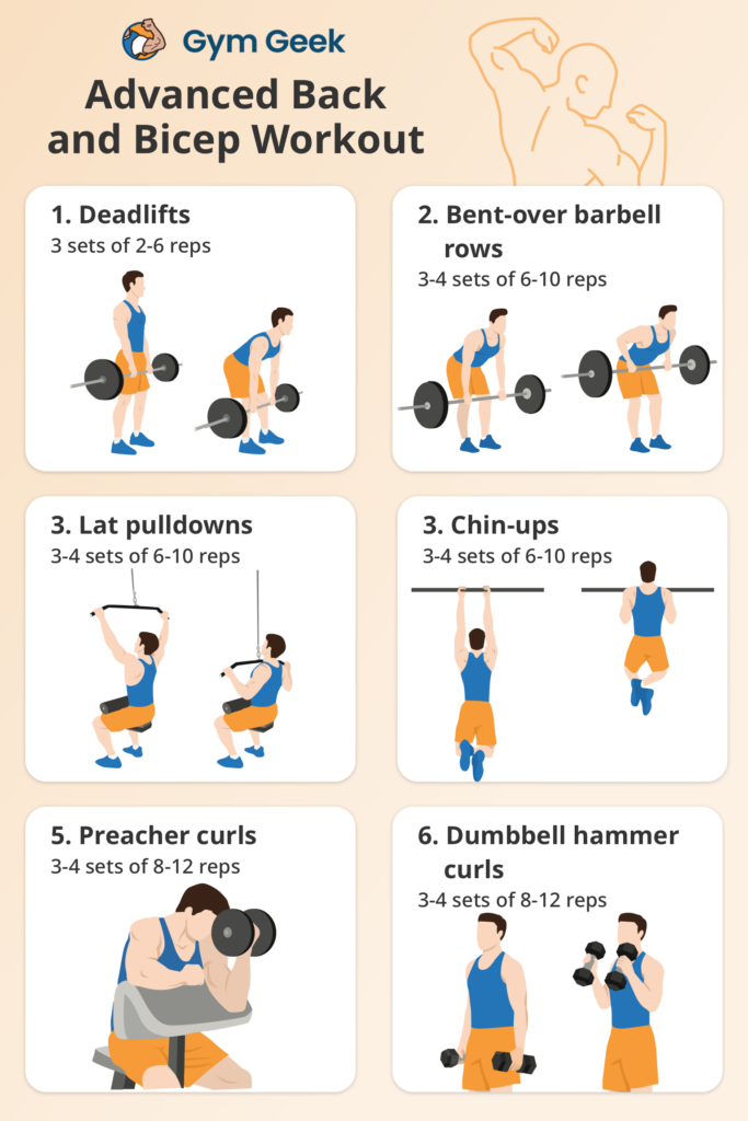 Back and Biceps Workout - Gym Geek
