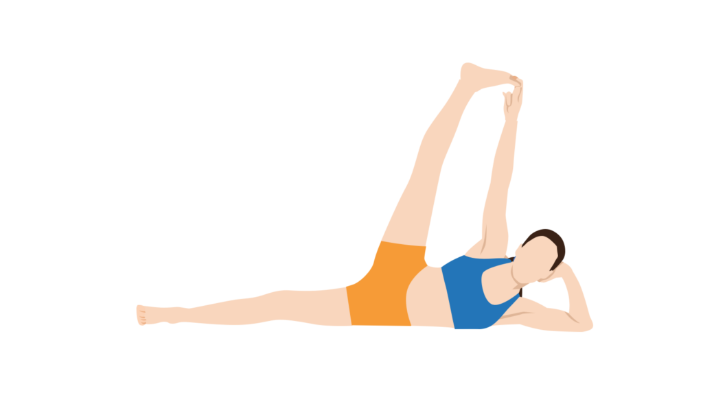 Anantasana (Side-reclining Leg Lift, Sleeping Vishnu Pose) - Gym Geek