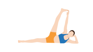 Anantasana (Side-reclining Leg Lift, Sleeping Vishnu Pose) - Gym Geek