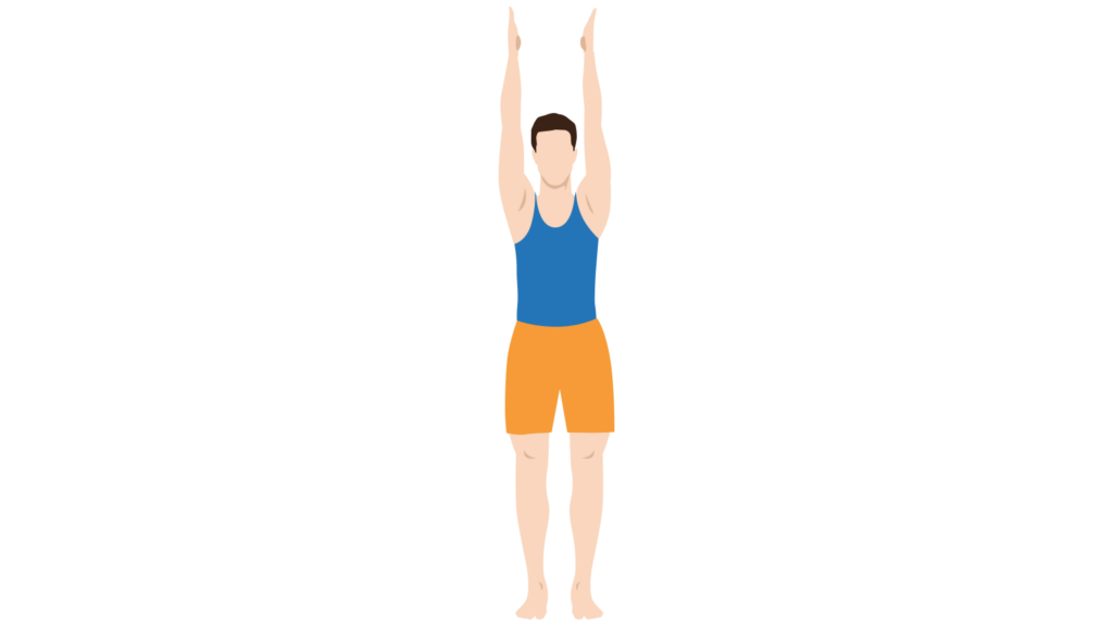 Upward Salute Pose (Urdhva Hastasana, Raised Hands Pose) - Gym Geek