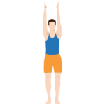 Upward Salute Pose (Urdhva Hastasana, Raised Hands Pose) - Gym Geek