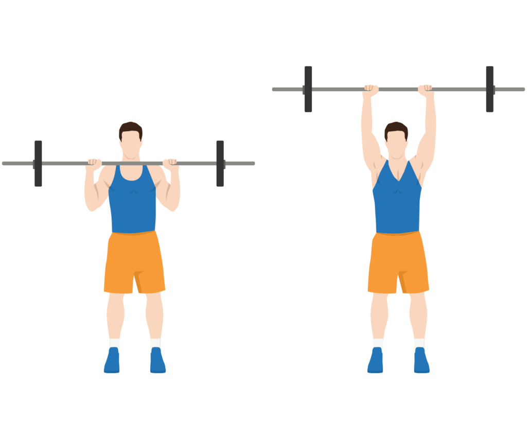 How to Do a Shoulder Press (5 Variations) - Illustrated Guide - Gym Geek