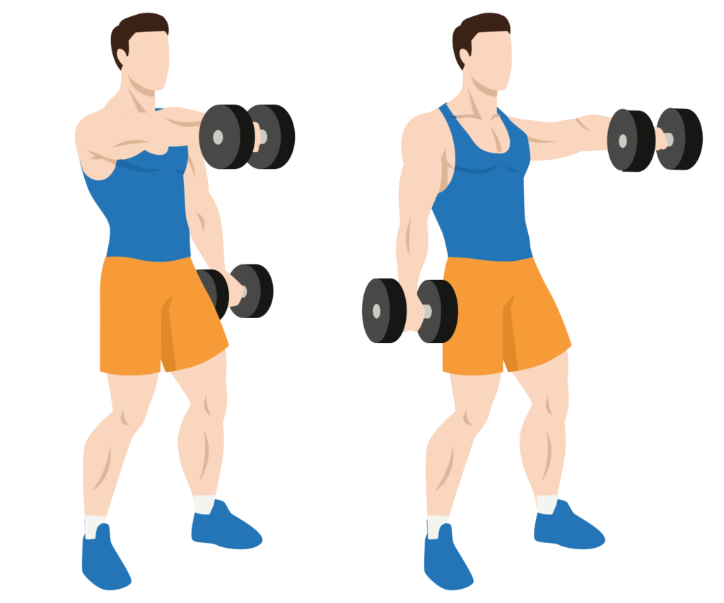 How to Do a Front Raise - 10 Variations - Illustrated Guide - Gym Geek